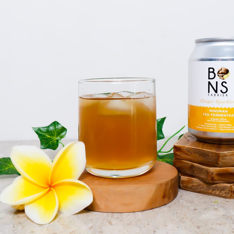 250ml Kombucha Ginger Sparkling Drink Teh Fermentasi Jahe - BONS ...